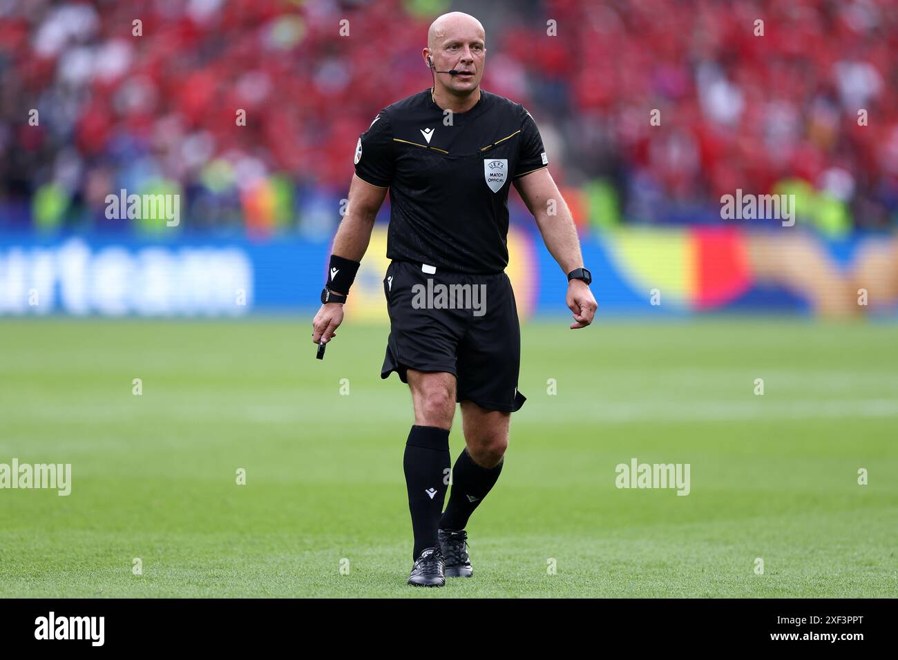 Szymon Marciniak official referee looks on during the Uefa Euro 2024 ...