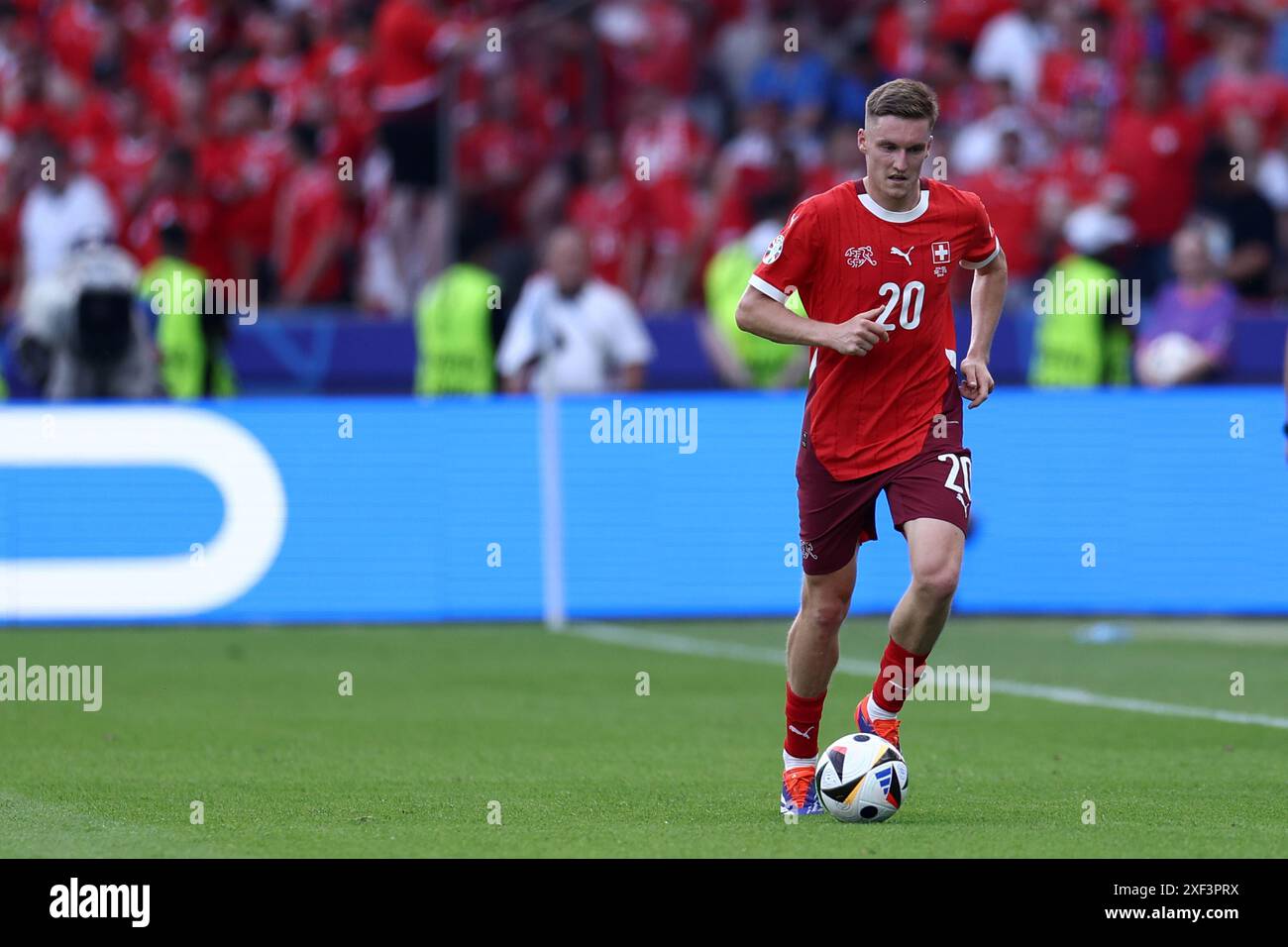Michel Aebischer of Switzerland in action during the Uefa Euro 2024 ...