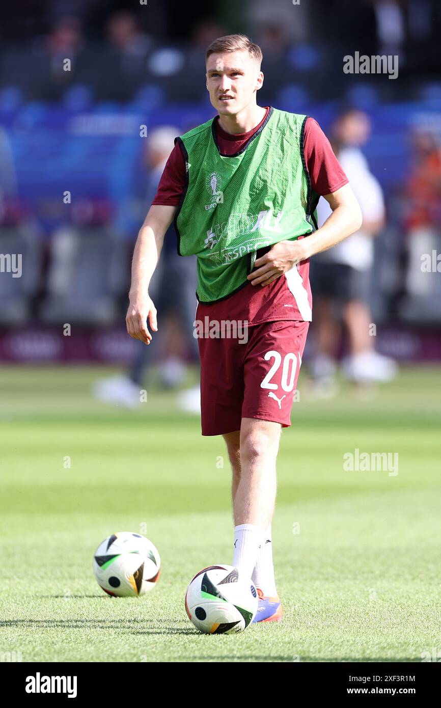 Michel Aebischer of Switzerland during warm up before the Uefa Euro ...