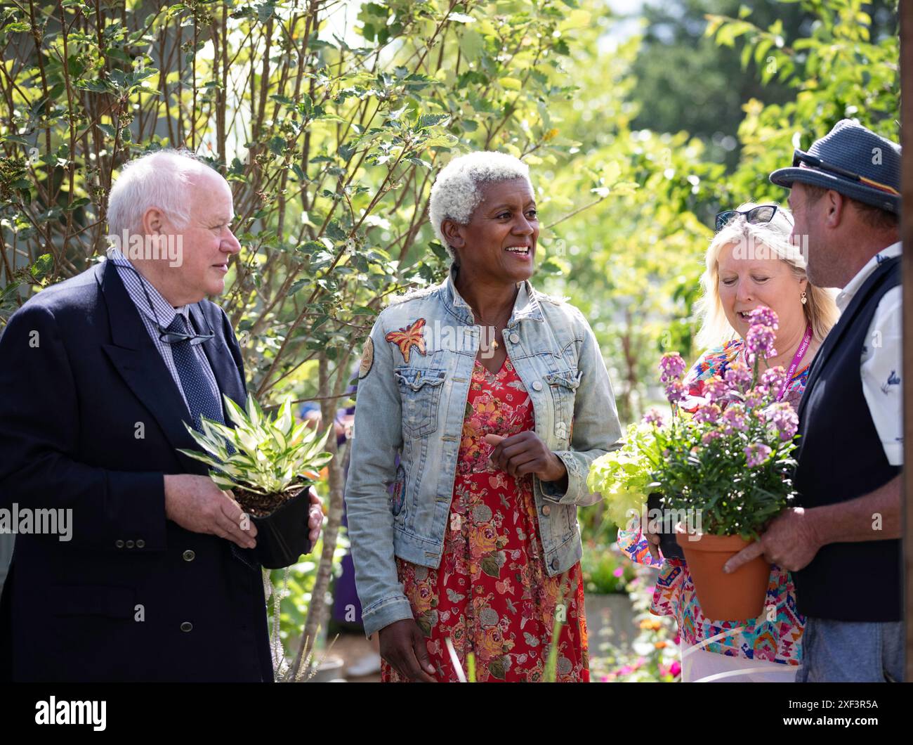 East Molesey, UK. 1st July, 2024.Arit Anderson, designer of the RHS ...