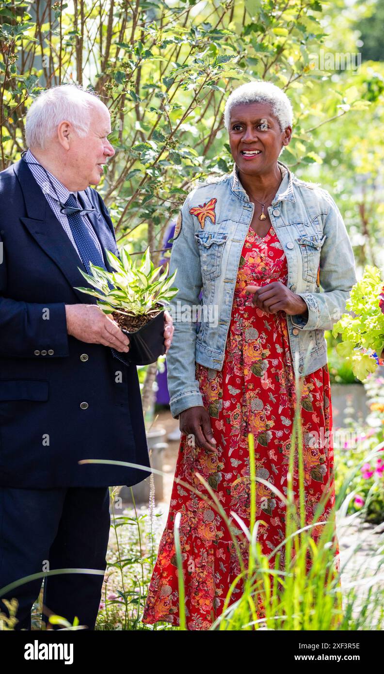 East Molesey, UK. 1st July, 2024.Arit Anderson, designer of the RHS ...