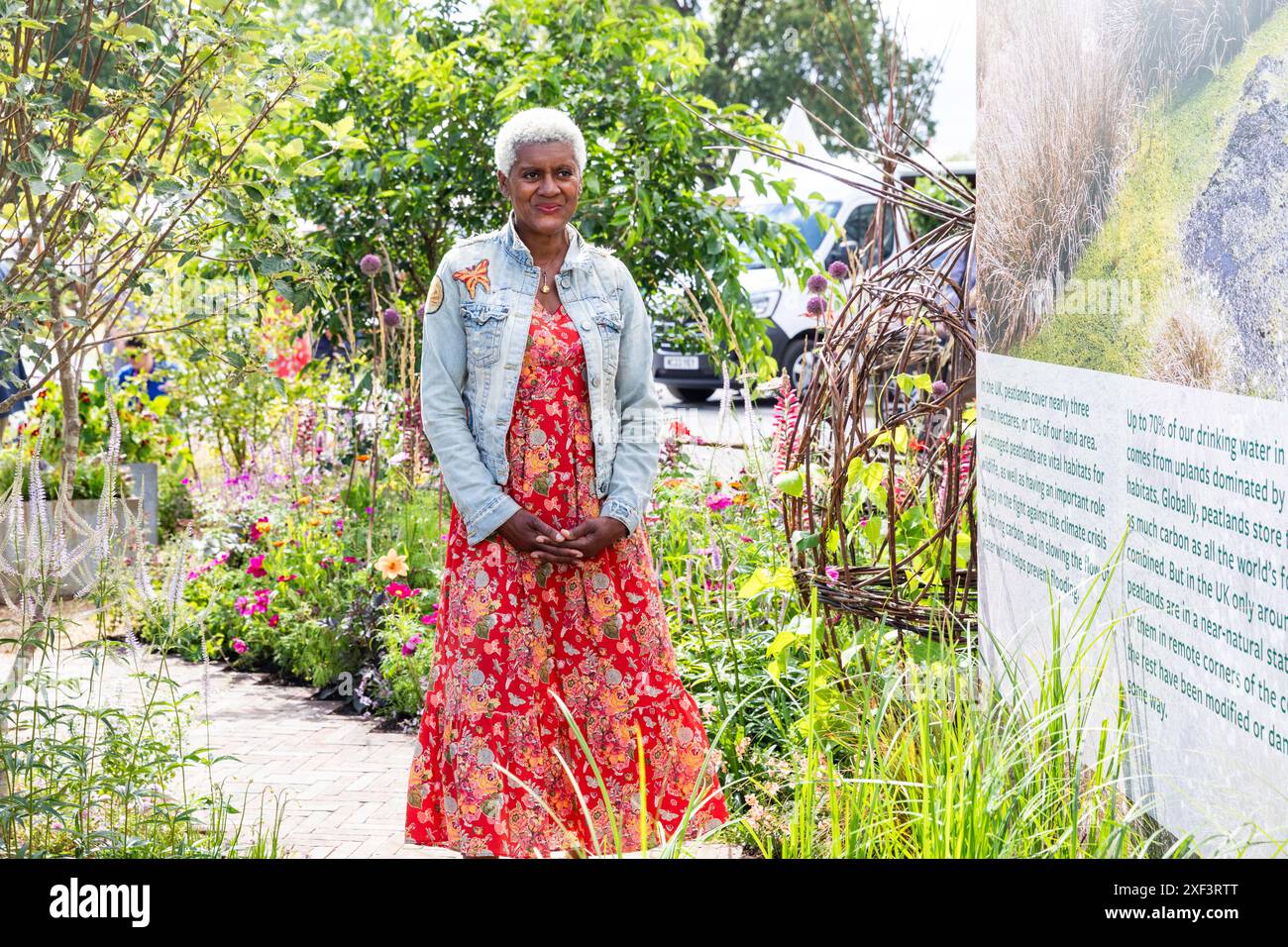 East Molesey, UK. 1st July, 2024.Arit Anderson, designer of the RHS ...