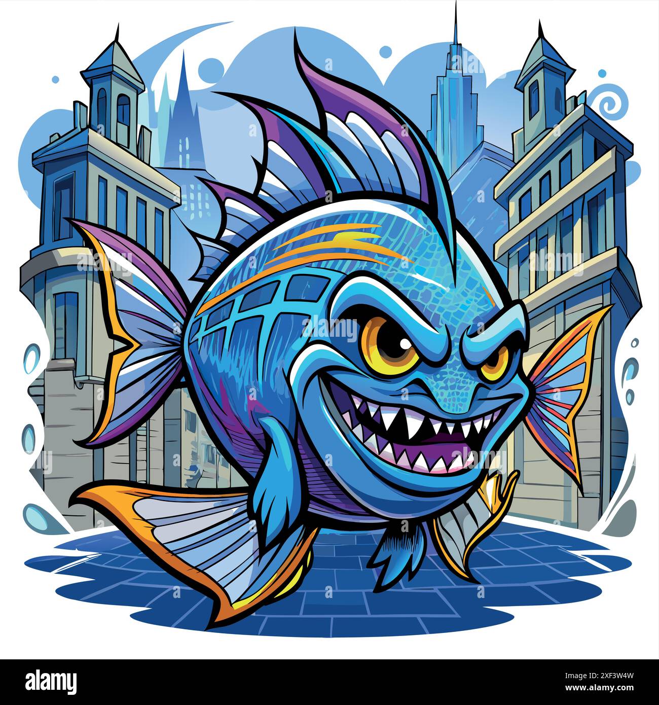 Fiji vector fish Cut Out Stock Images & Pictures - Alamy