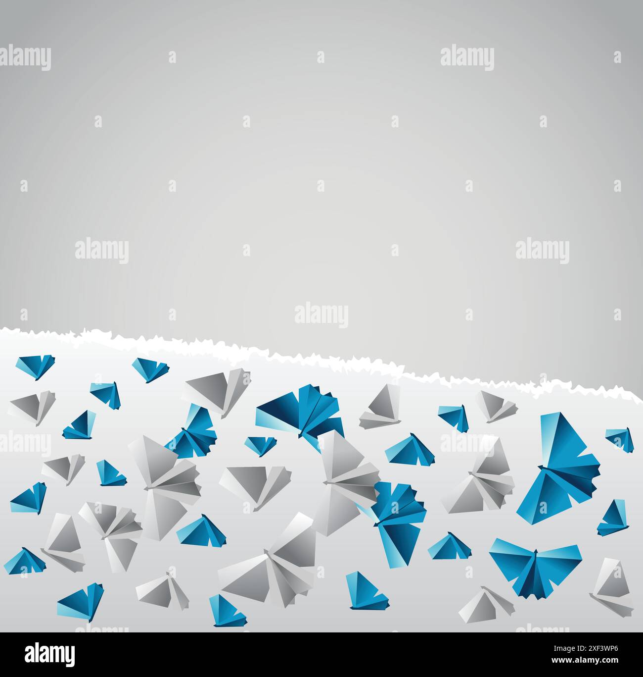 Origami background. Paper is transformed to butterflies Stock Vector ...