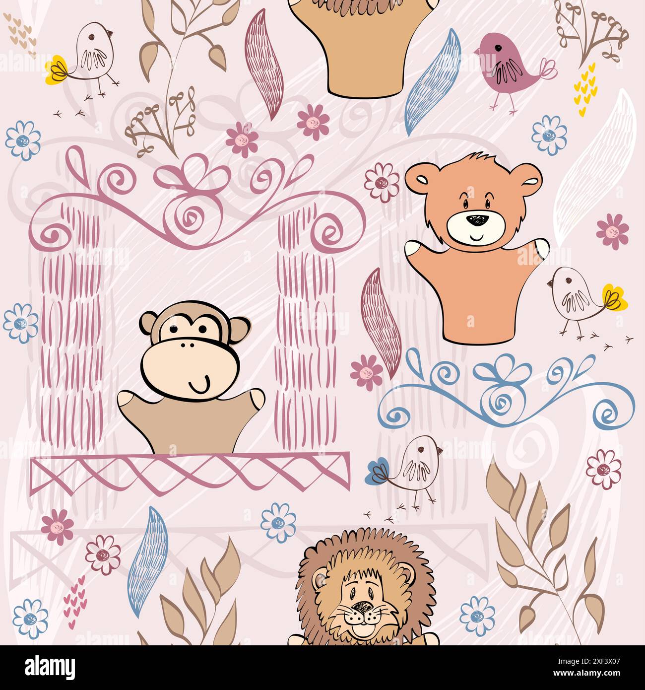 Hand puppet of dolls in puppet theater Stock Vector Image & Art - Alamy