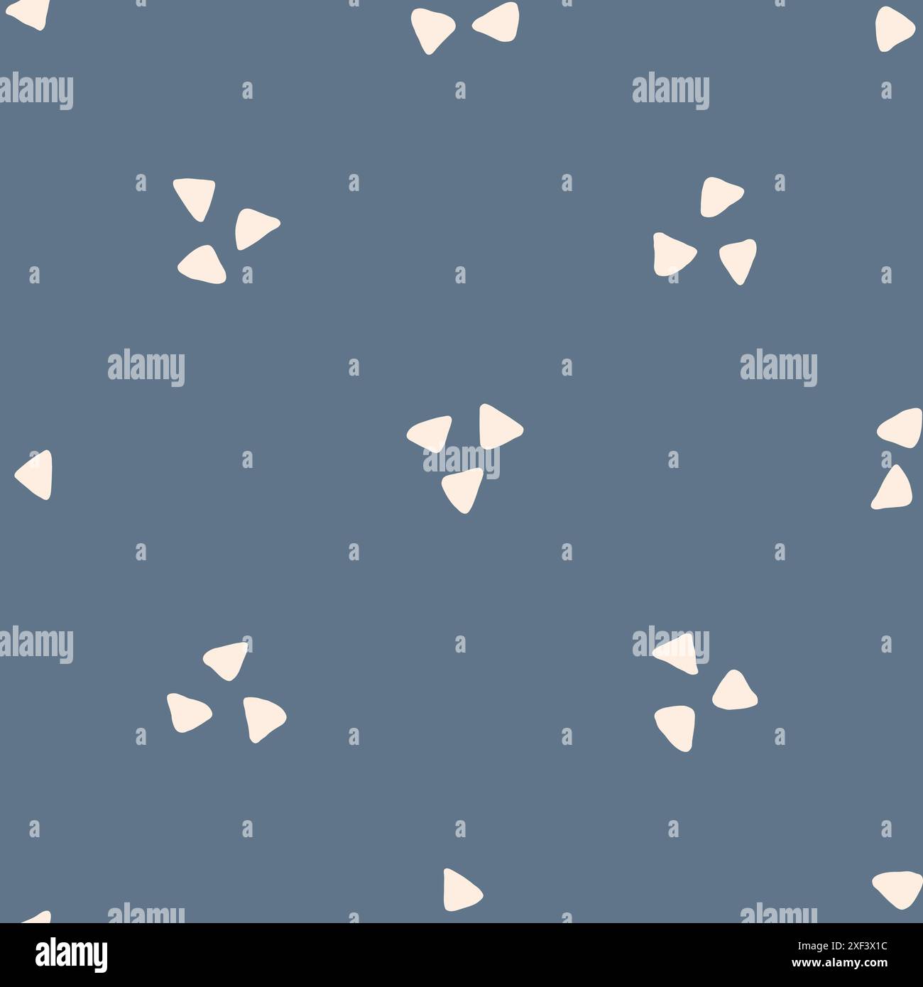 Seamless triangle pattern. Repeating blue triangular dot background ...