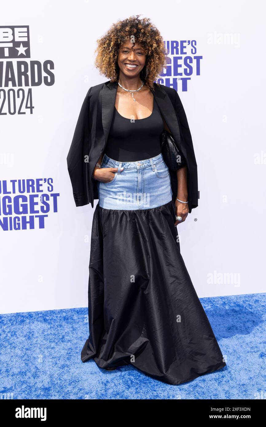 Tara Deveaux attends the arrivals of the “BET Awards” 2024 at the ...