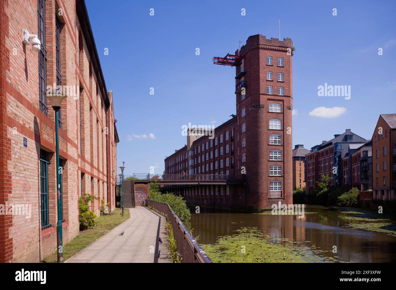 Roundtree Wharf and warehouse building on the river Foss in York Stock ...