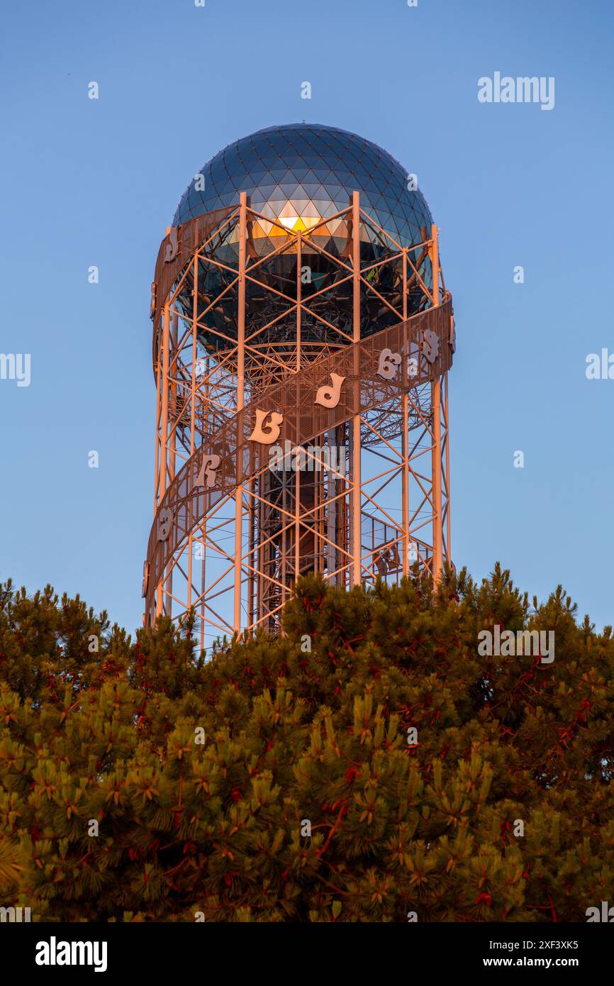 The Alphabetic Tower is a 130 meter high structure in Batumi, Georgia ...