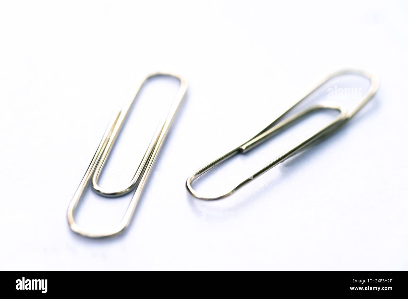 Metal clip. Office paper clip for important documents and files ...