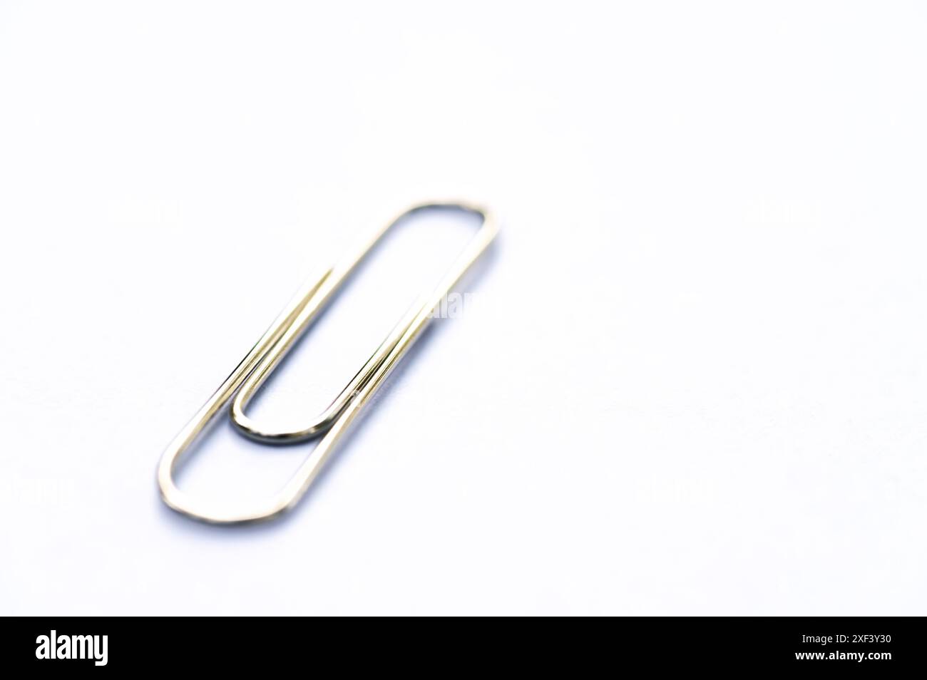 Metal clip. Office paper clip for important documents and files ...