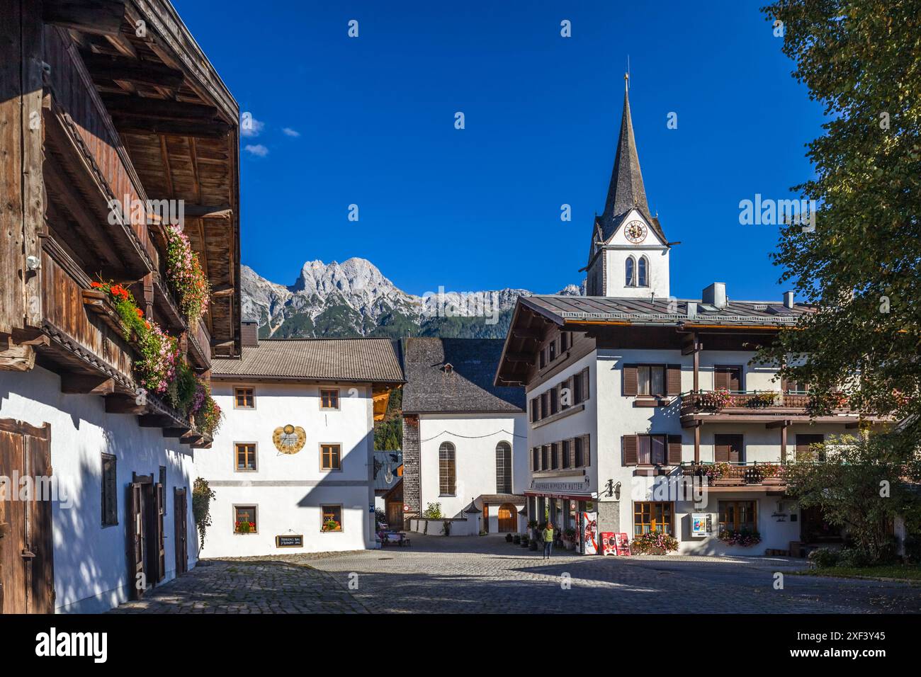 geography / travel, Austria, Leogang village center, Salzburger Land ...