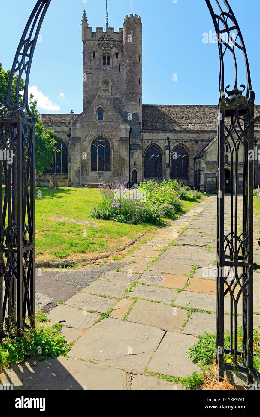St John the Baptist parish church, Devizes, Wiltshire, England Stock ...