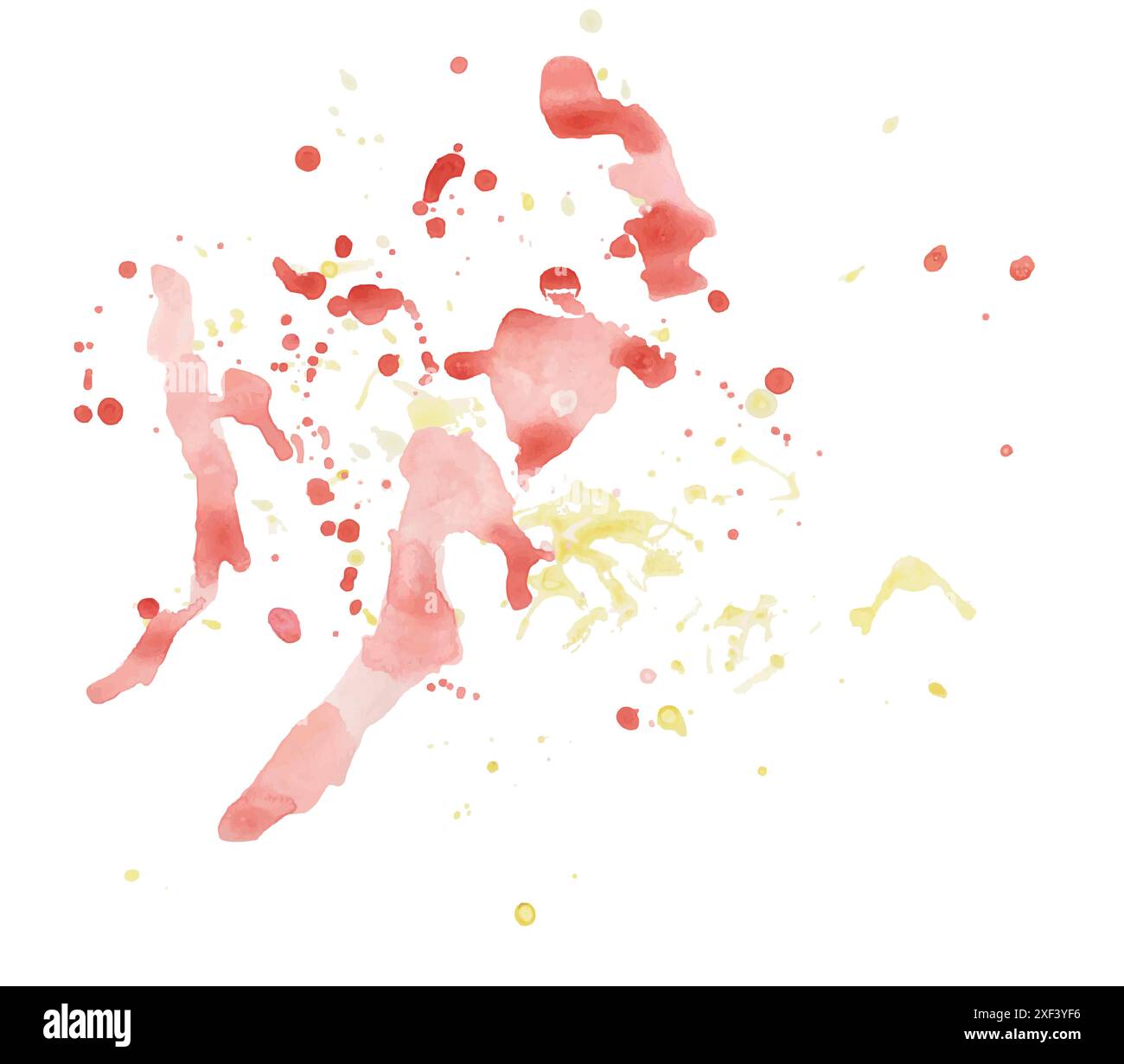 Vector watercolor background splash, red watercolor drops Stock Vector ...