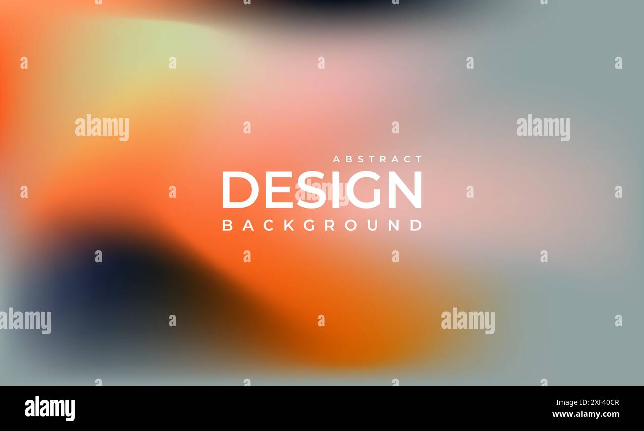 Abstract bright orange and gray gradient background. Creative liquid ...