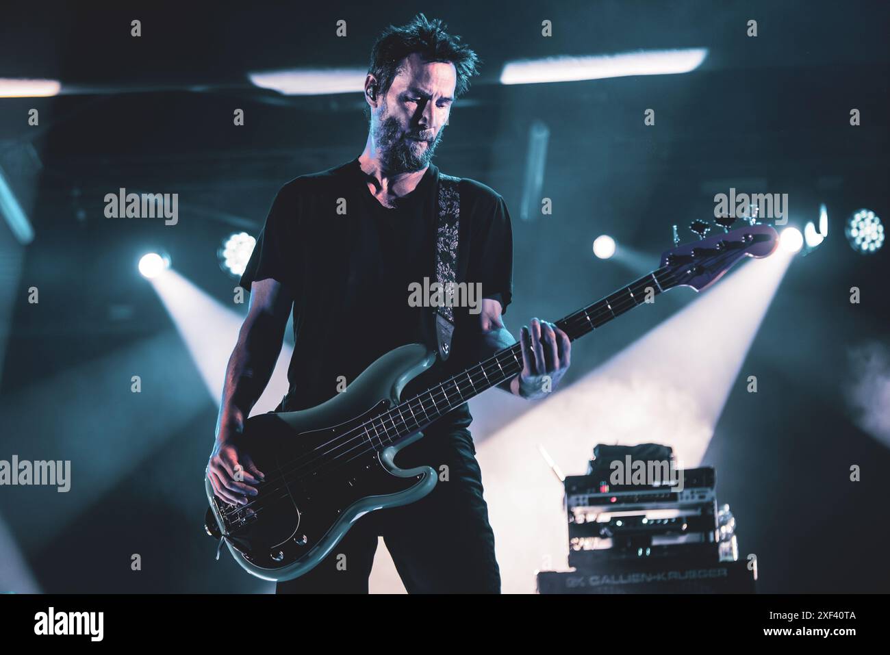 June 30, 2024 - Italy, Dogstar, and Keanu Reeves in concert at OGR in ...