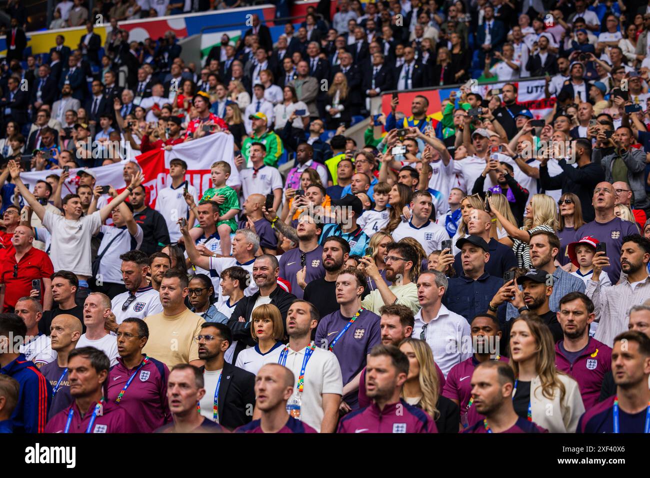 Gelsenkirchen, Germany. 30th Jun 2024. Family and friends of Jude ...