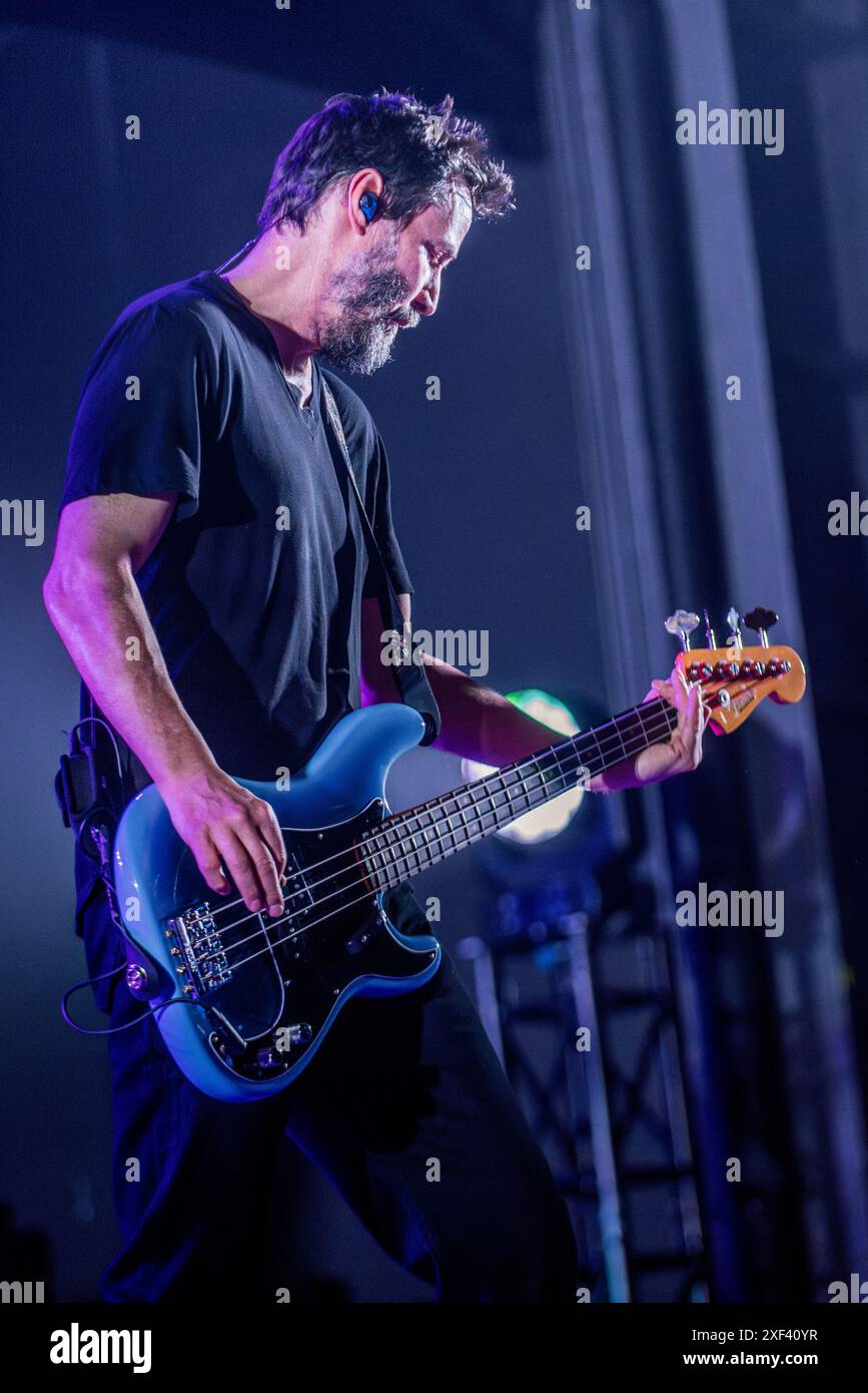 June 30, 2024 - Italy, Dogstar, and Keanu Reeves in concert at OGR in ...