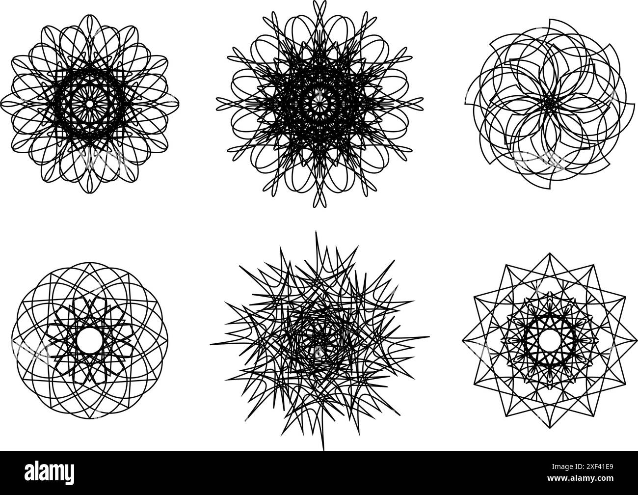 Complicated flower Stock Vector Images - Alamy
