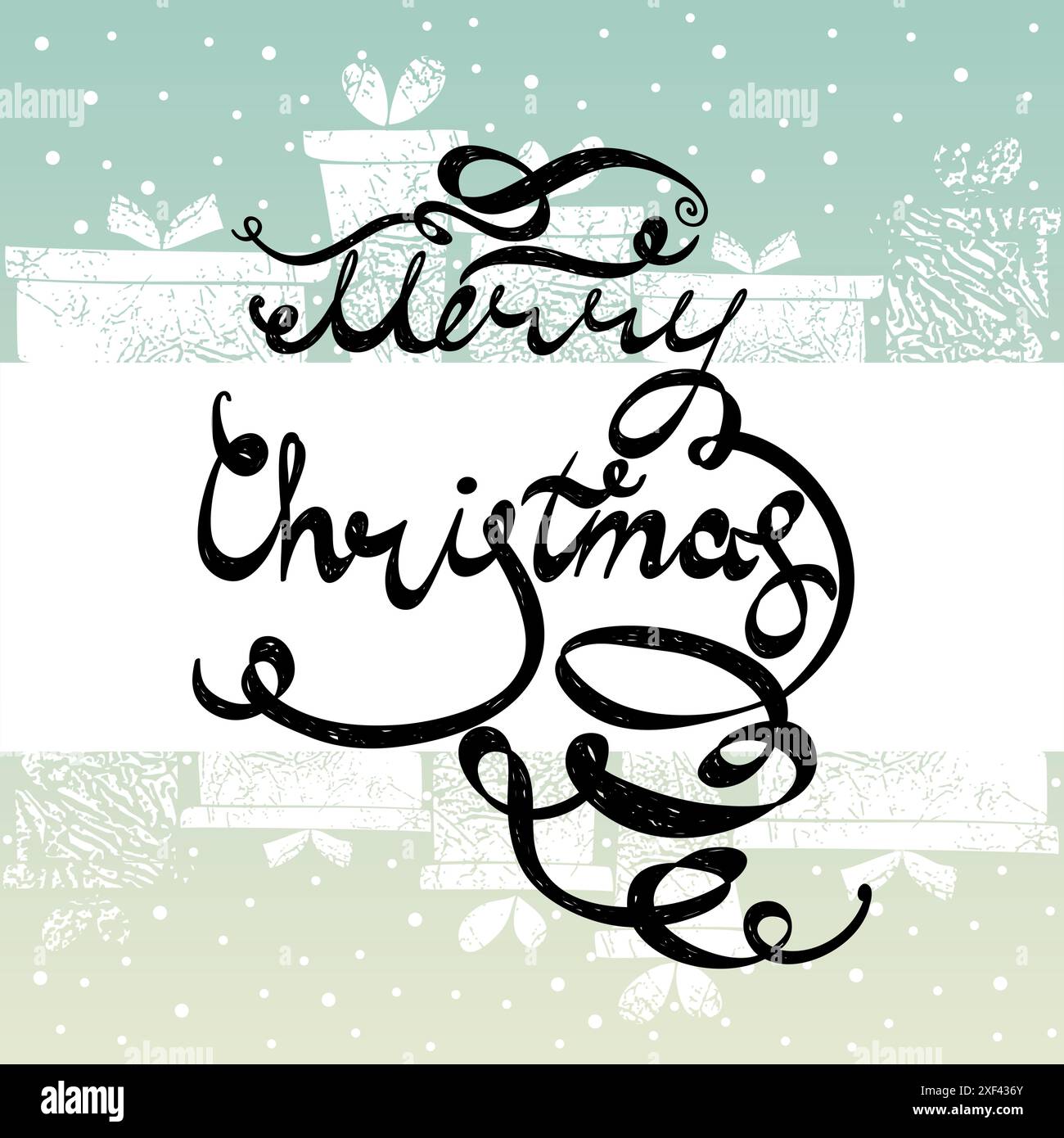 MERRY CHRISTMAS hand lettering, vector handmade calligraphy Stock ...