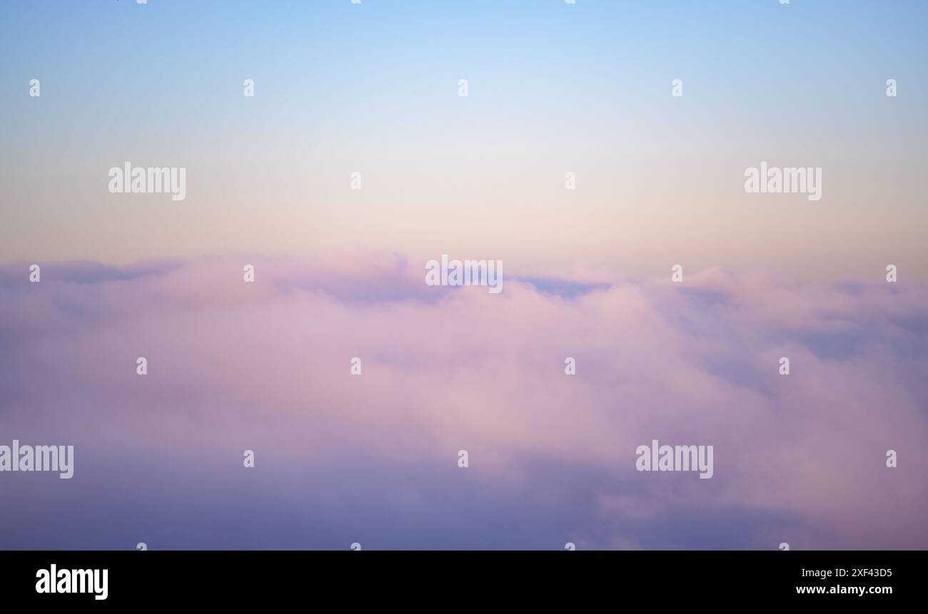 Aerial fog sunrise golden glow hi-res stock photography and images - Alamy