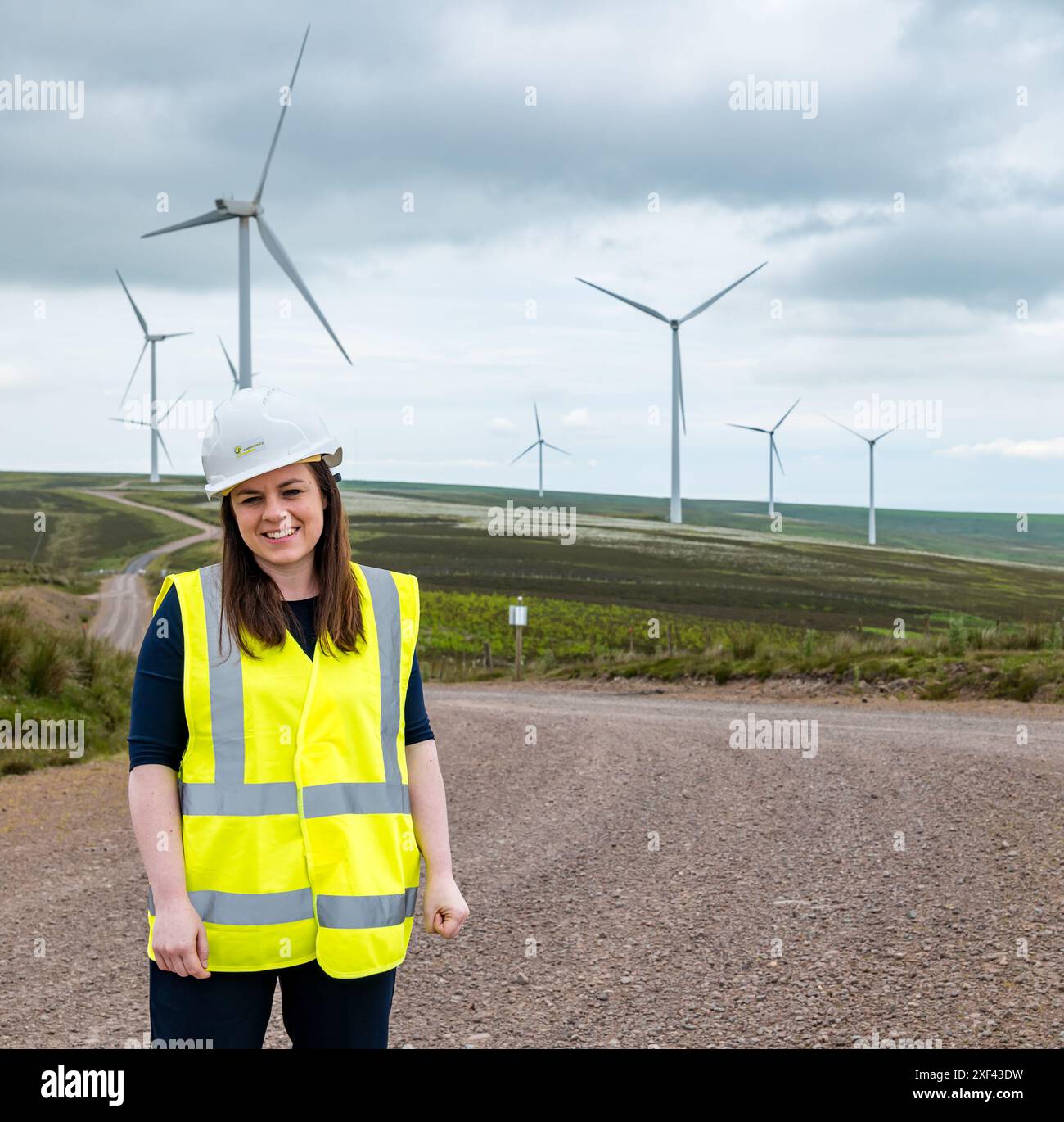 Depute First Minister Kate Forbes at Aikengall community wind farm ...