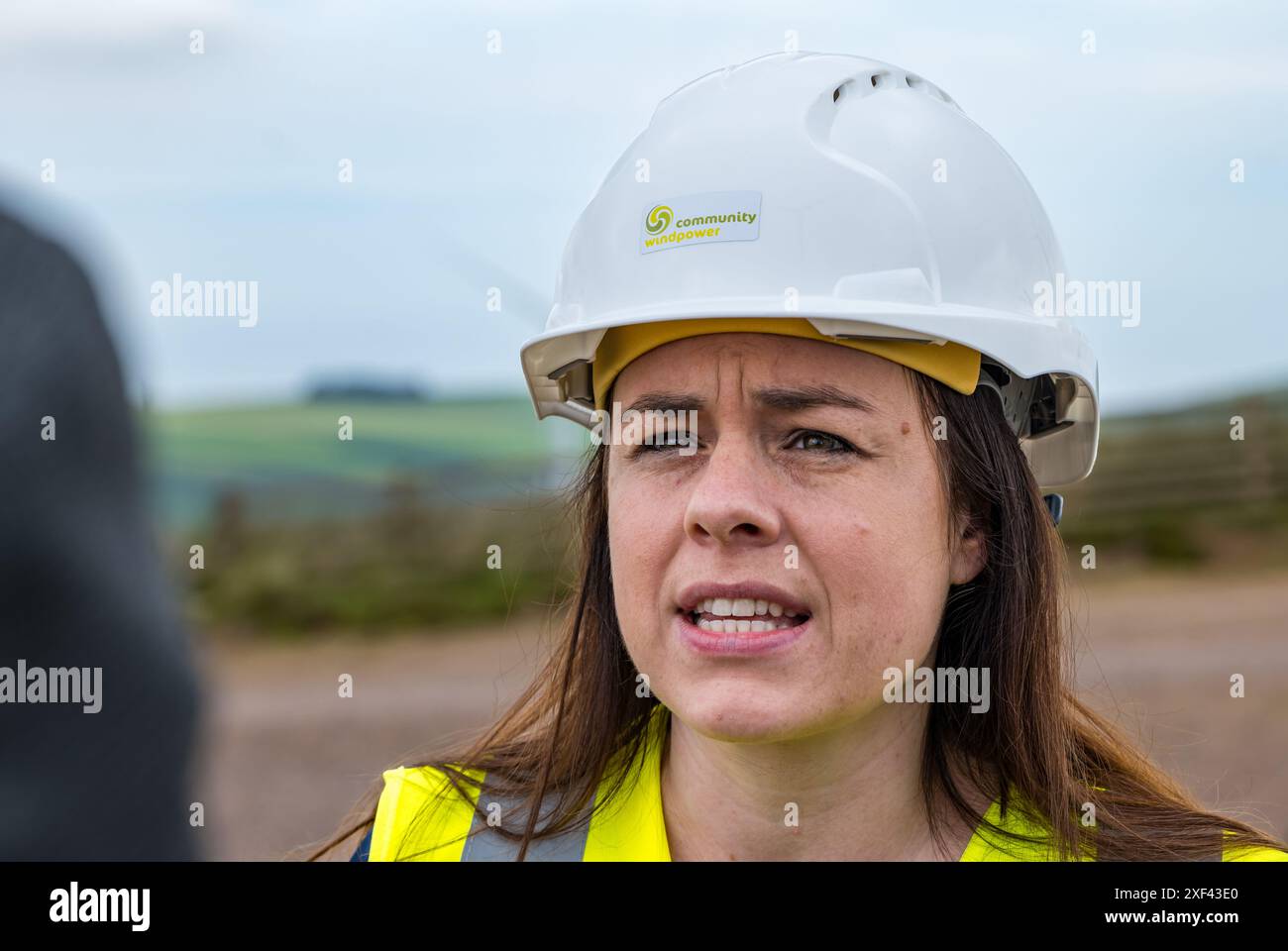 Depute First Minister Kate Forbes at Aikengall community wind farm ...