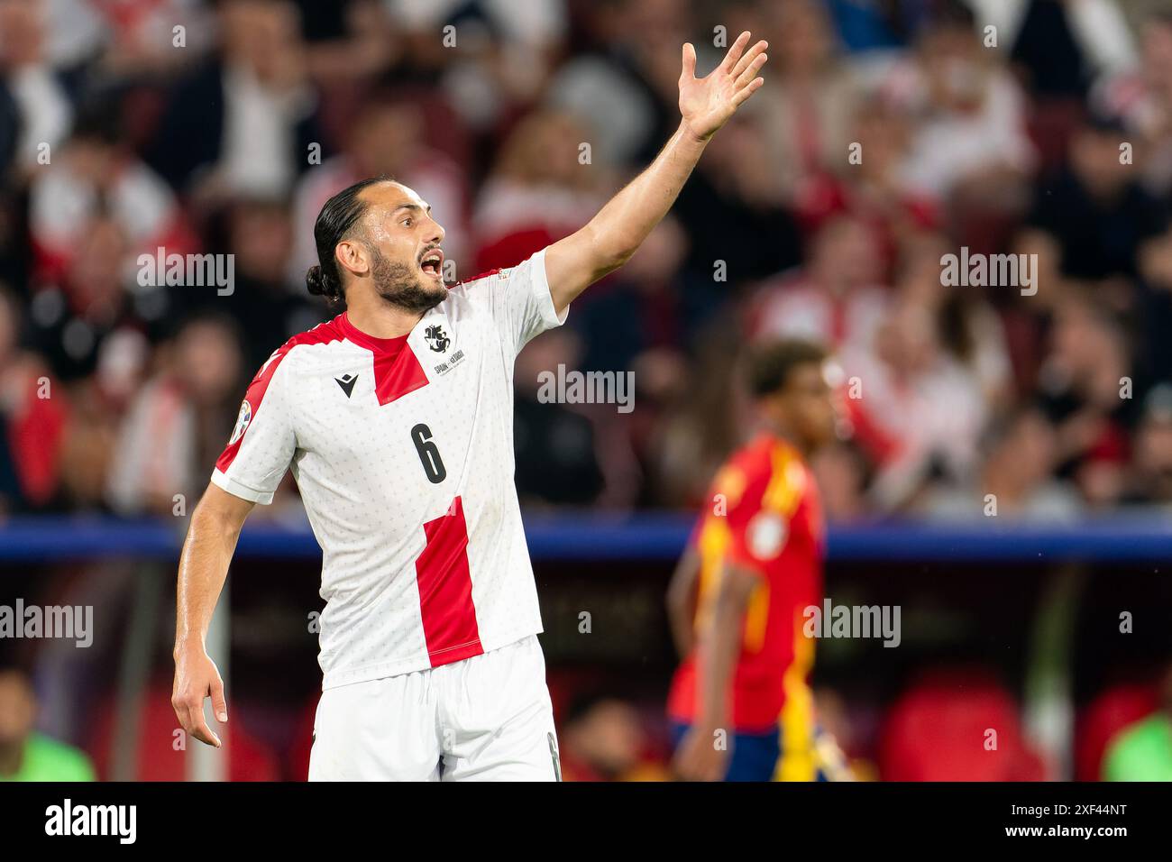 COLOGNE, GERMANY - JUNE 30: Giorgi Kochorashvili of Georgia reacts ...