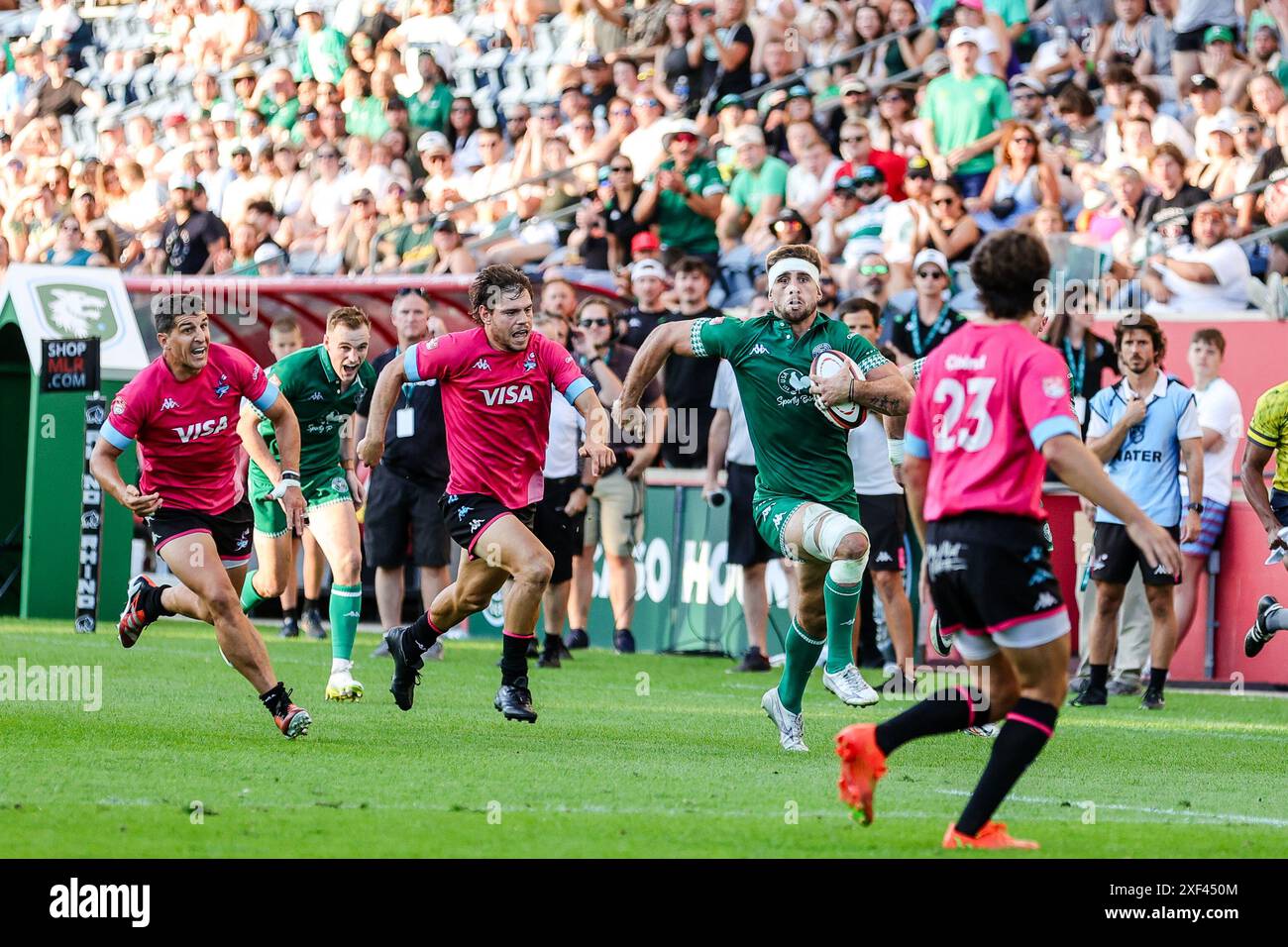 Chicago, USA, 29 June 2024. Major League Rugby (MLR) Chicago Hounds ...