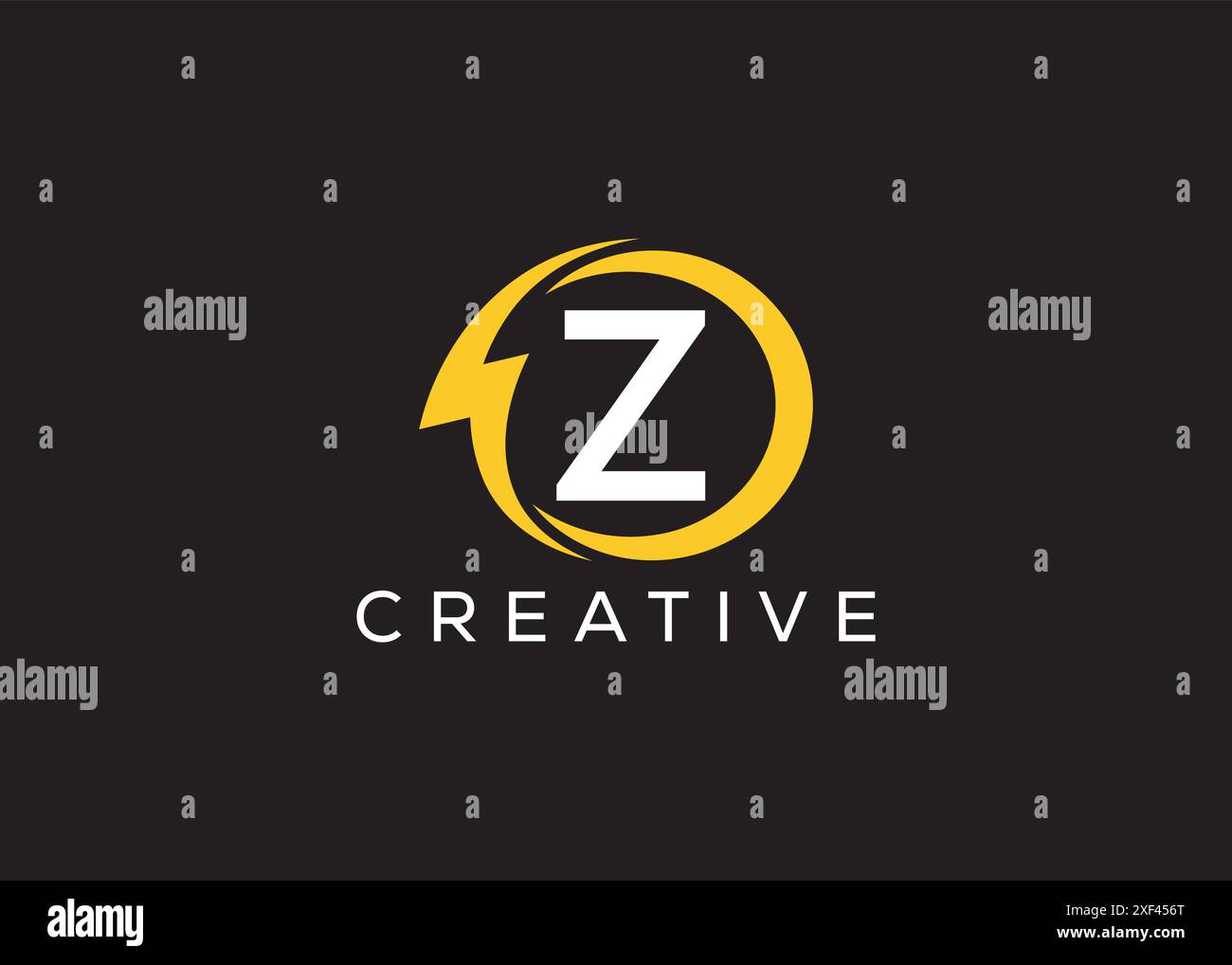 Minimal and professional Letter Z thunder logo design template Stock ...