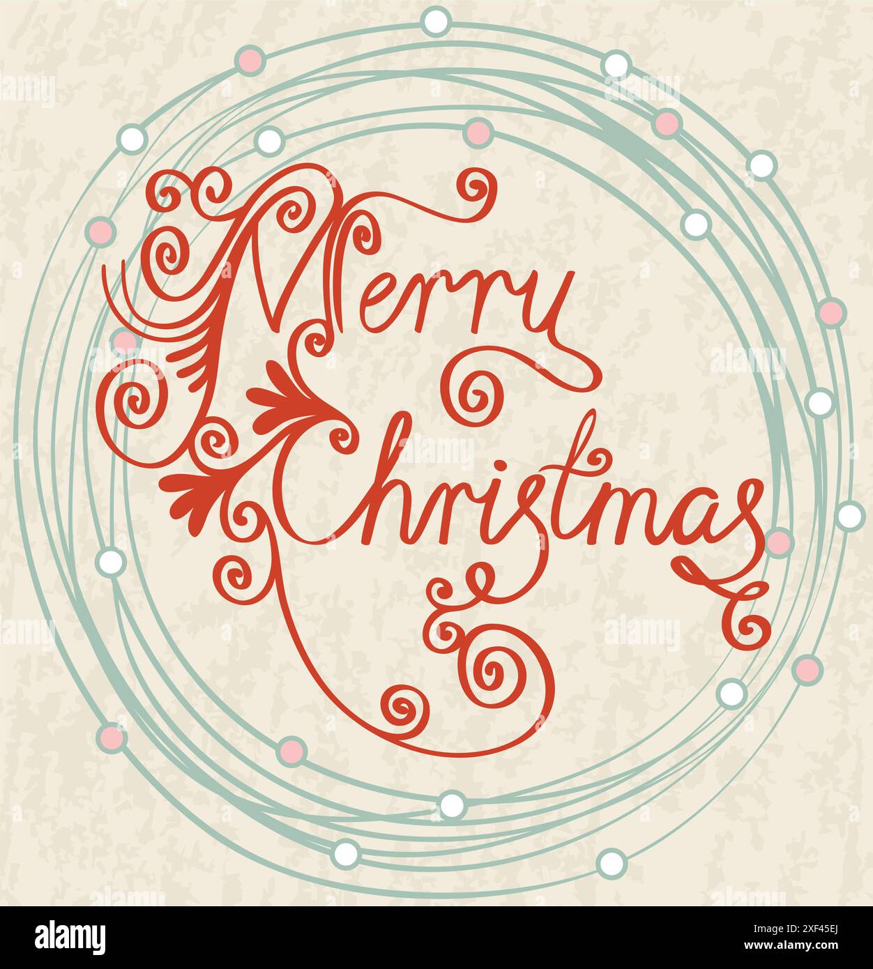 MERRY CHRISTMAS hand lettering, vector handmade calligraphy Stock ...