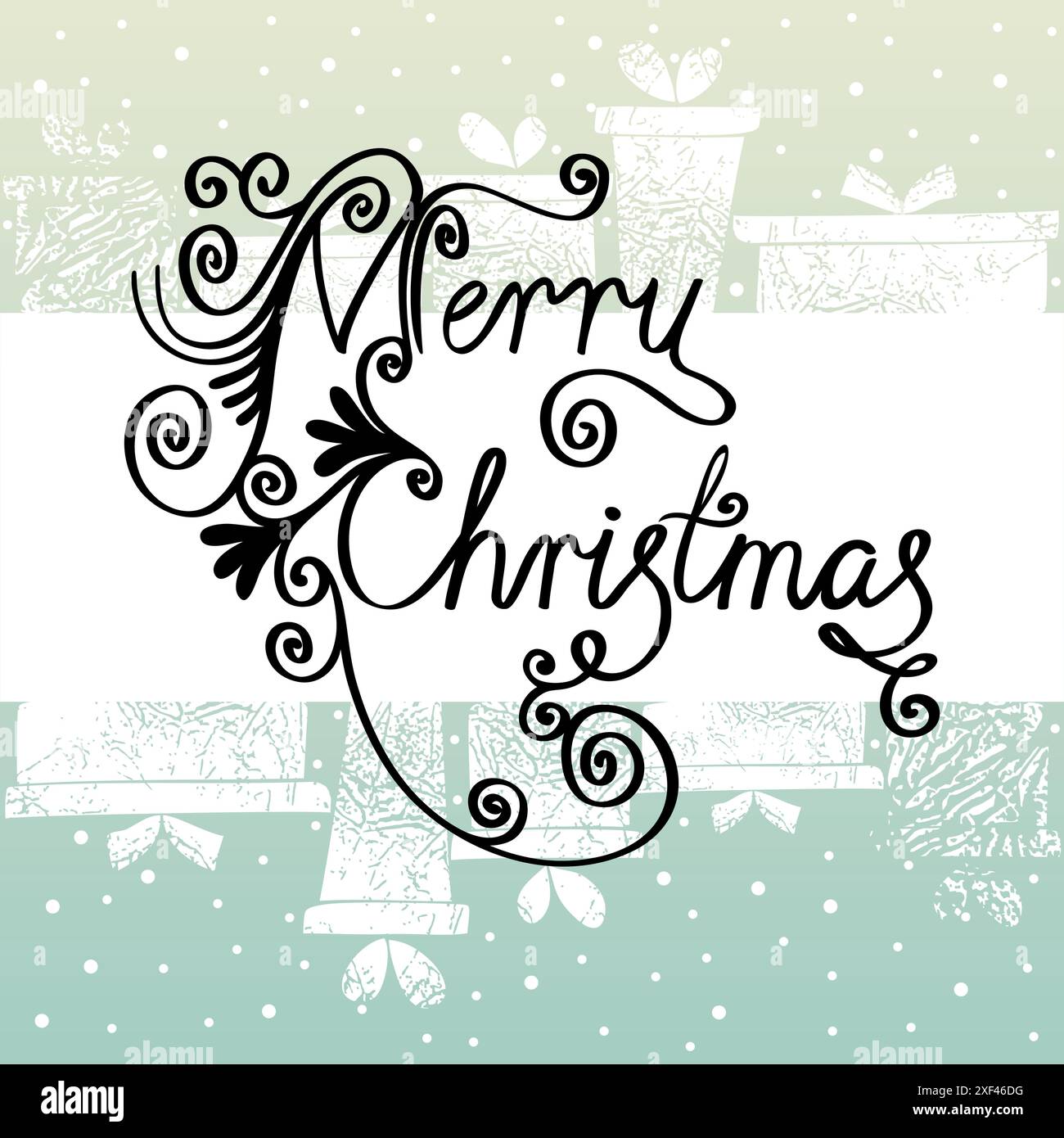 Merry christmas hand lettering signature hi-res stock photography and ...