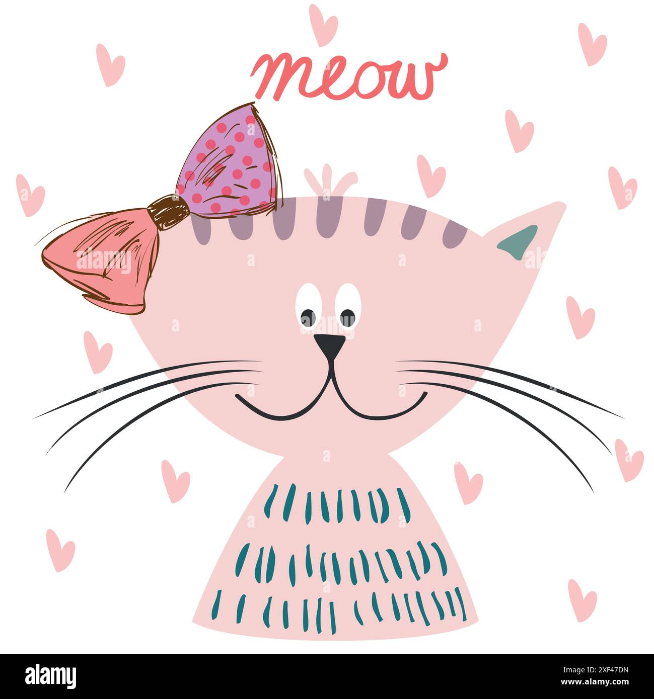 Baby shower cute cat Cut Out Stock Images & Pictures - Alamy