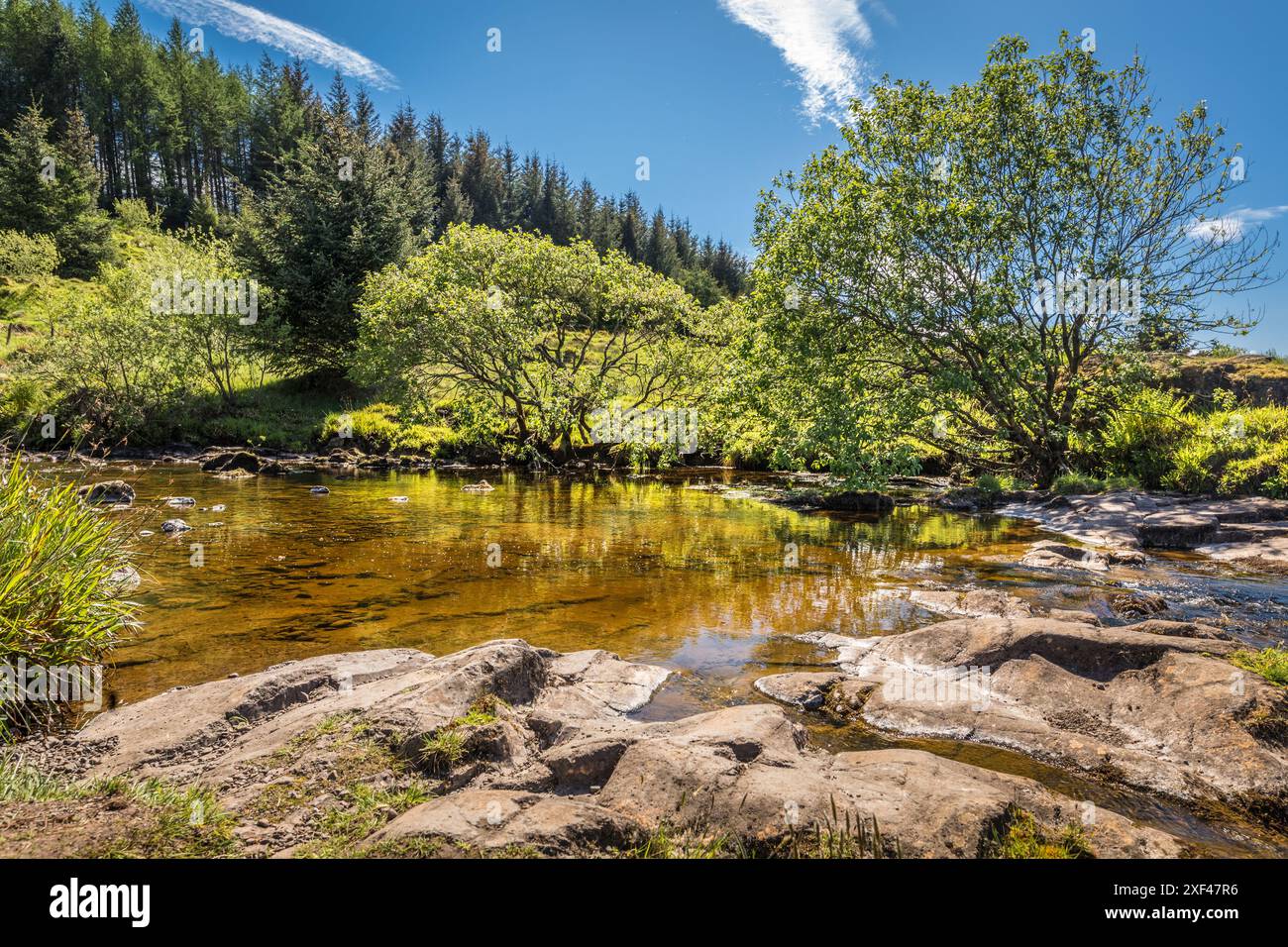 geography / travel, Great Britain, Scotland, Little Endrick River near ...