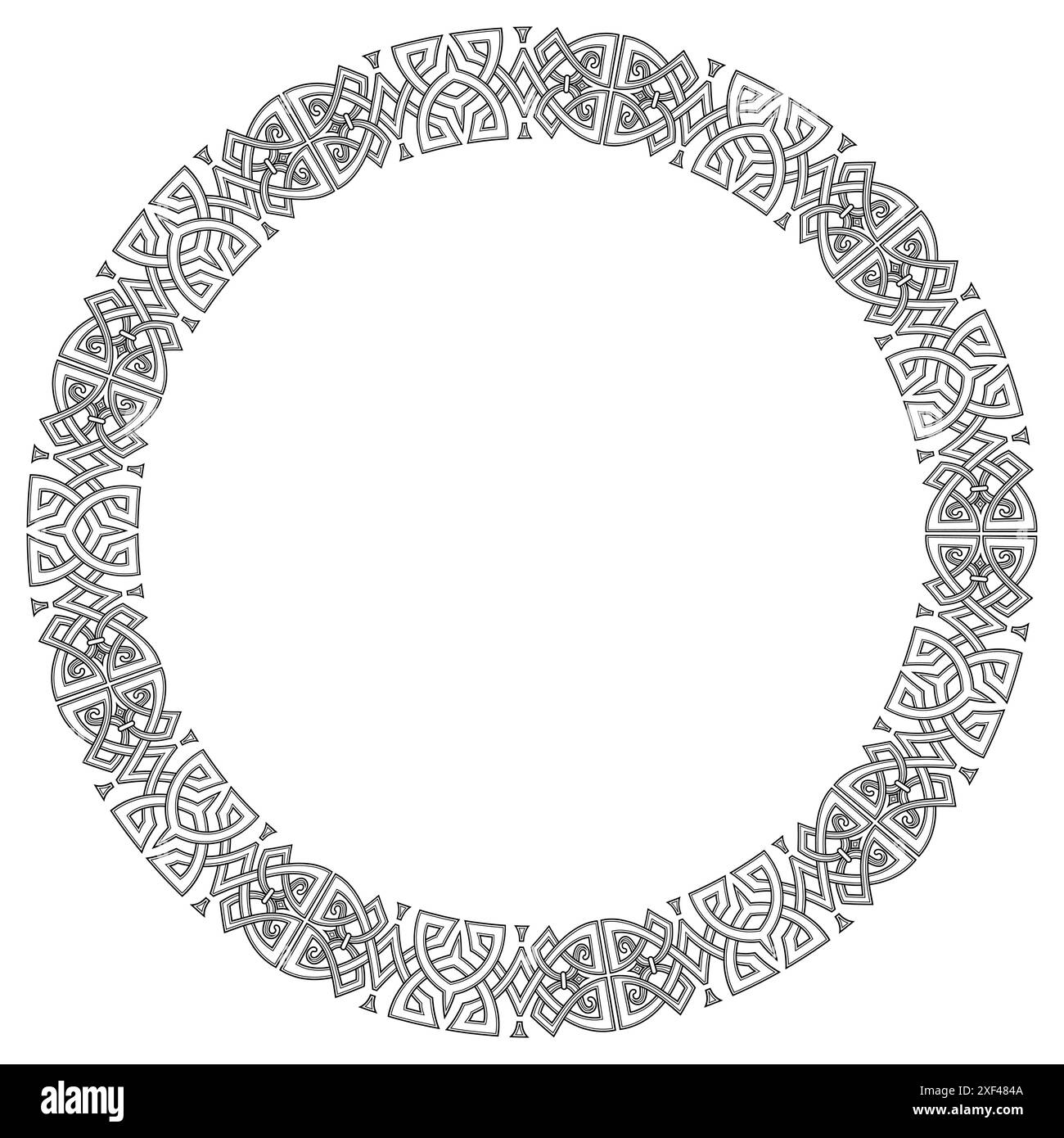 Celtic-Scandinavian design. Old Norse pattern, frame Stock Vector Image ...