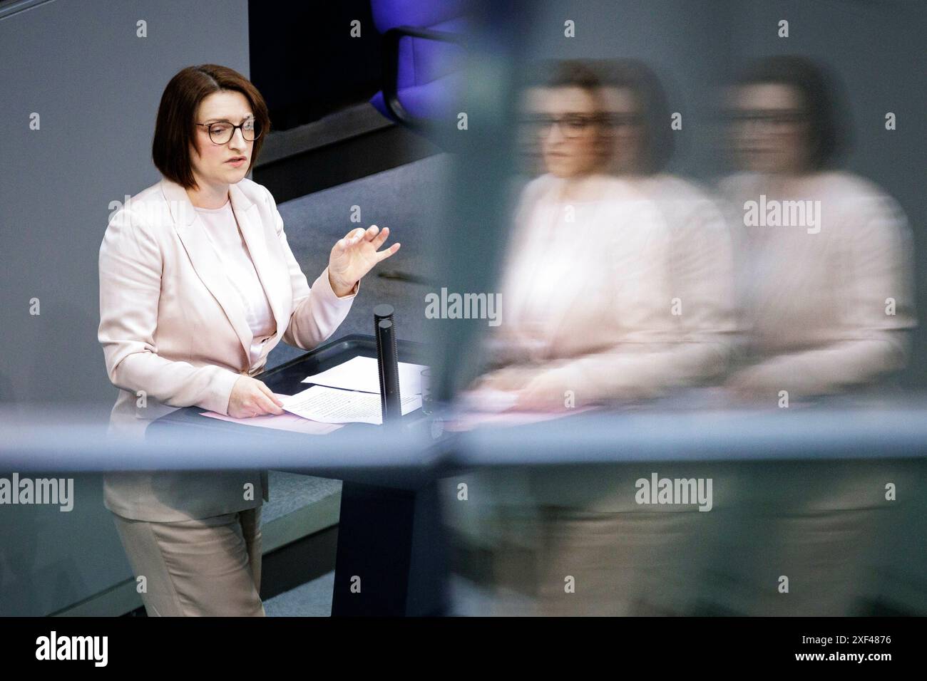 Berlin, Deutschland. 13th June, 2024. Laura Kraft, Alliance 90/The ...