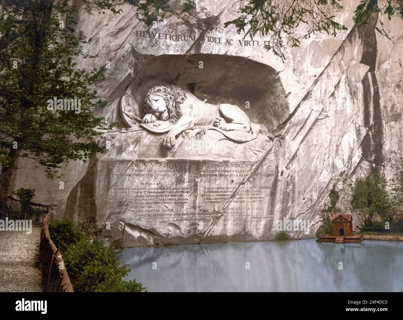 Loewendenkmal, Luzern, Schweiz / , Lion Monument, Lucerne, Switzerland ...