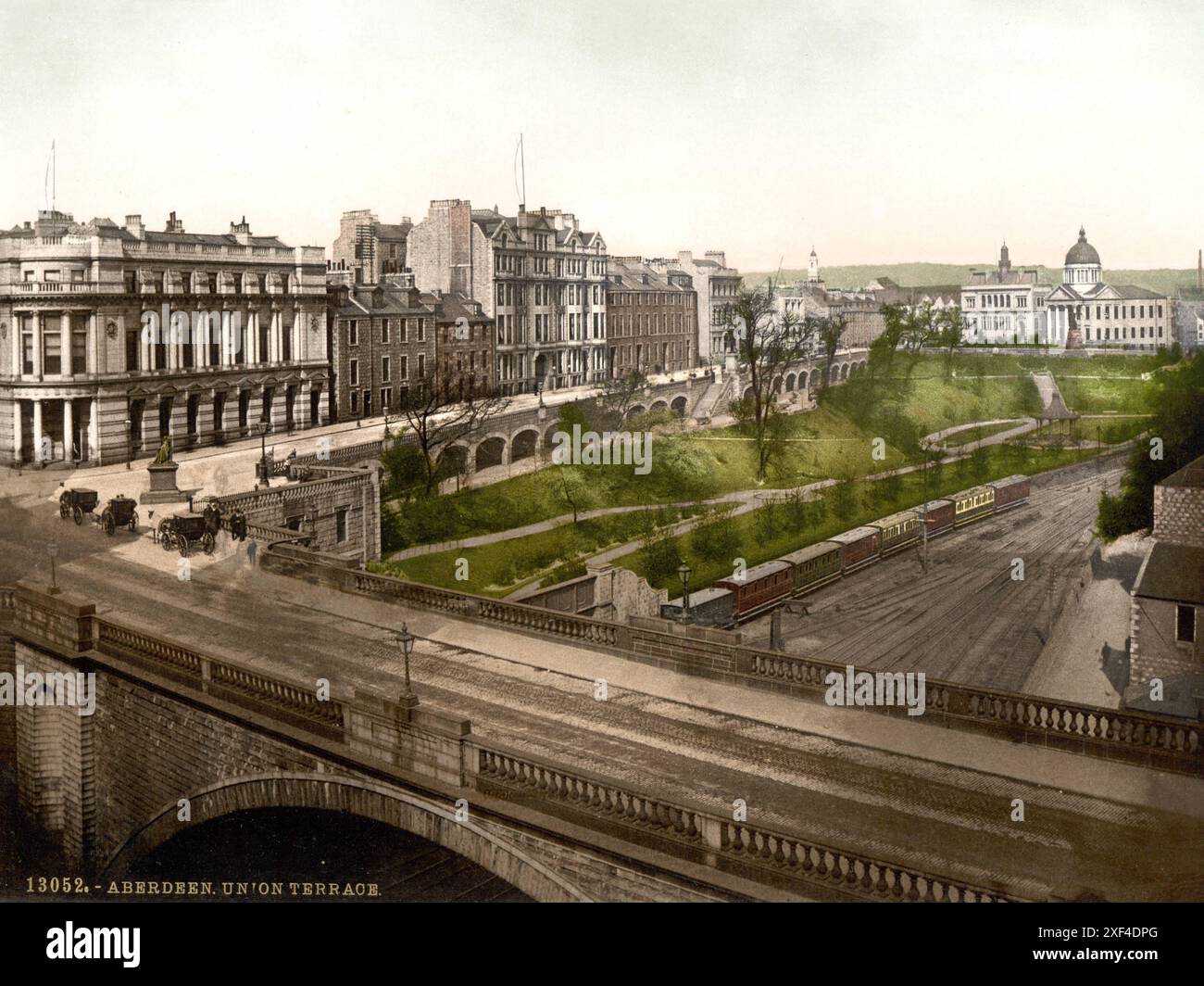 Union Terrace, Aberdeen, Schottland / , Scotland , Historisch, digital ...