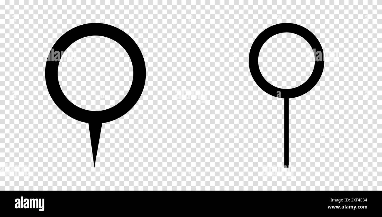 Map location pins Stock Vector Images - Alamy