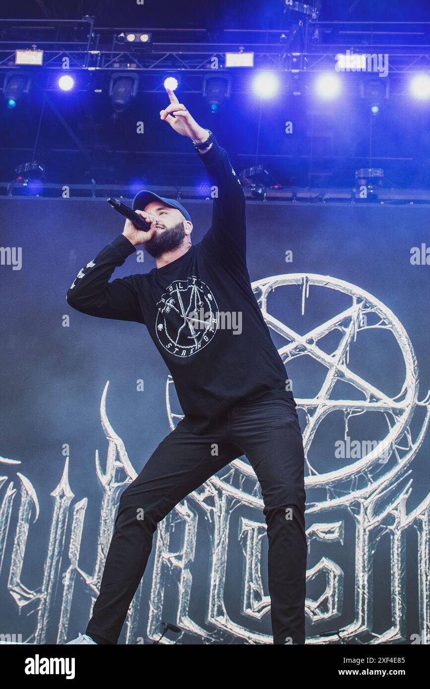 The Australian band Thy Art is Murder performed at Danish Copenhell ...