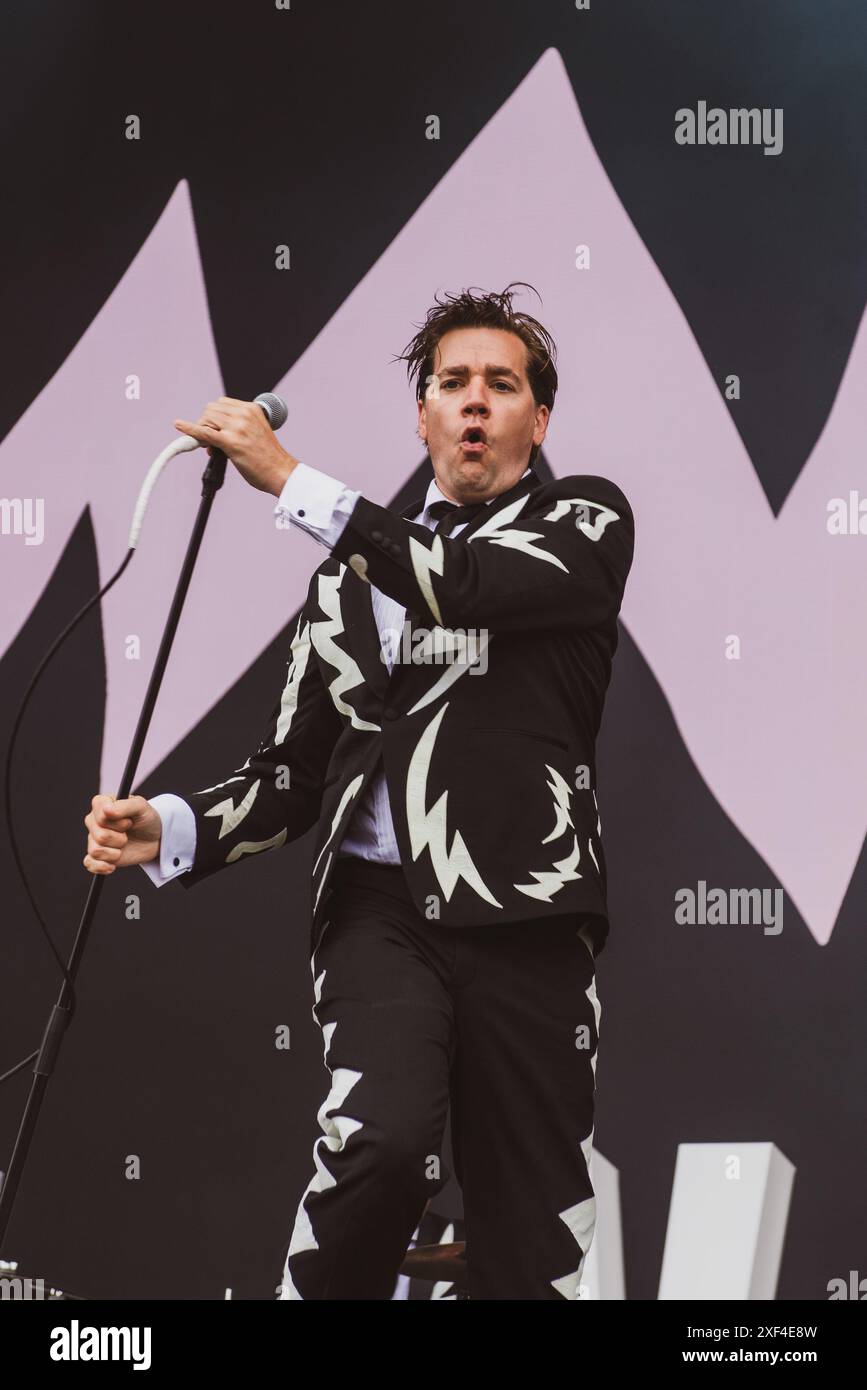 The Swedish band The Hives performed at Danisch Copenhell festival 2024 ...