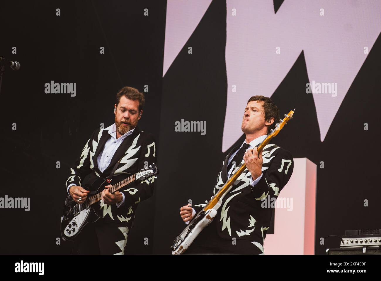 The Swedish band The Hives performed at Danisch Copenhell festival 2024 ...