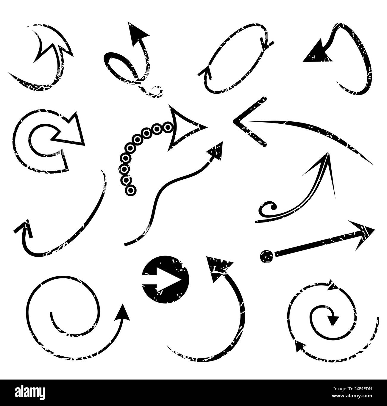 Set of trendy hand drawn arrows Stock Vector Image & Art - Alamy