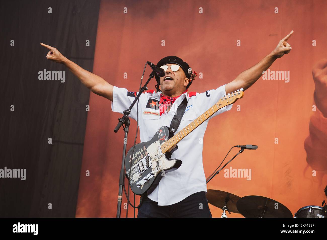 The american guitarist Ton Morello performed at Copenhell festival 2024 ...