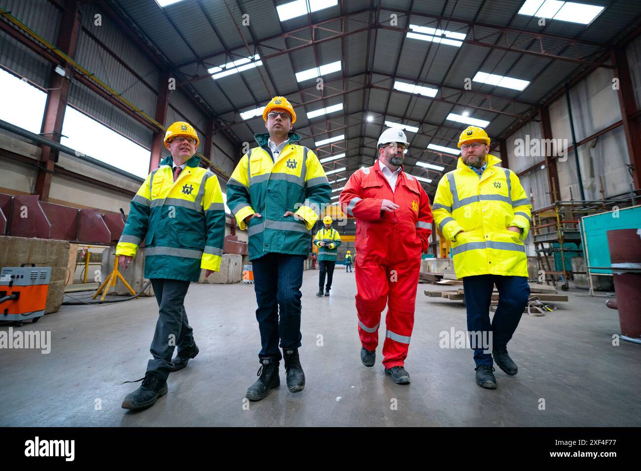 Methil, Scotland, UK. 1st July 2024. Scottish Labour Leader Anas Sarwar ...