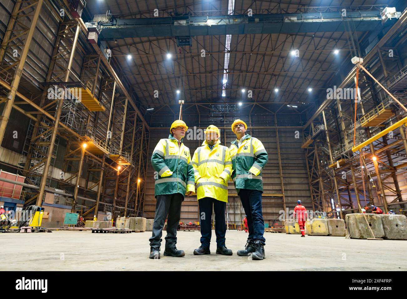 Methil, Scotland, UK. 1st July 2024. Scottish Labour Leader Anas Sarwar ...