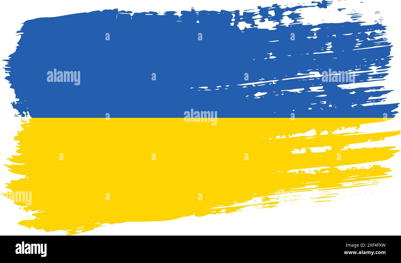 Torn ukrainian flag Stock Vector Images - Alamy