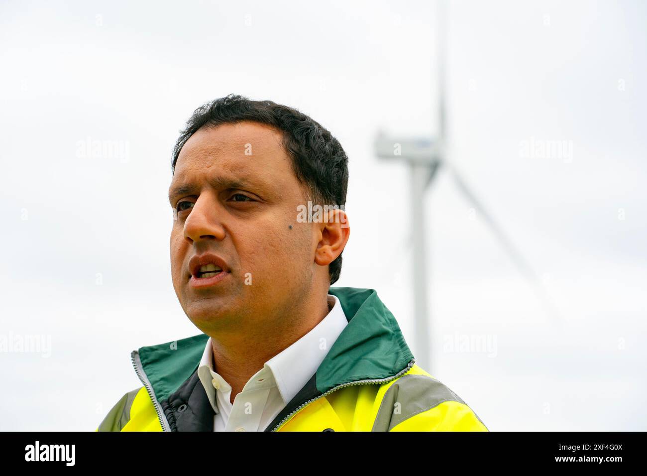 Methil, Scotland, UK. 1st July 2024. Scottish Labour Leader Anas Sarwar ...