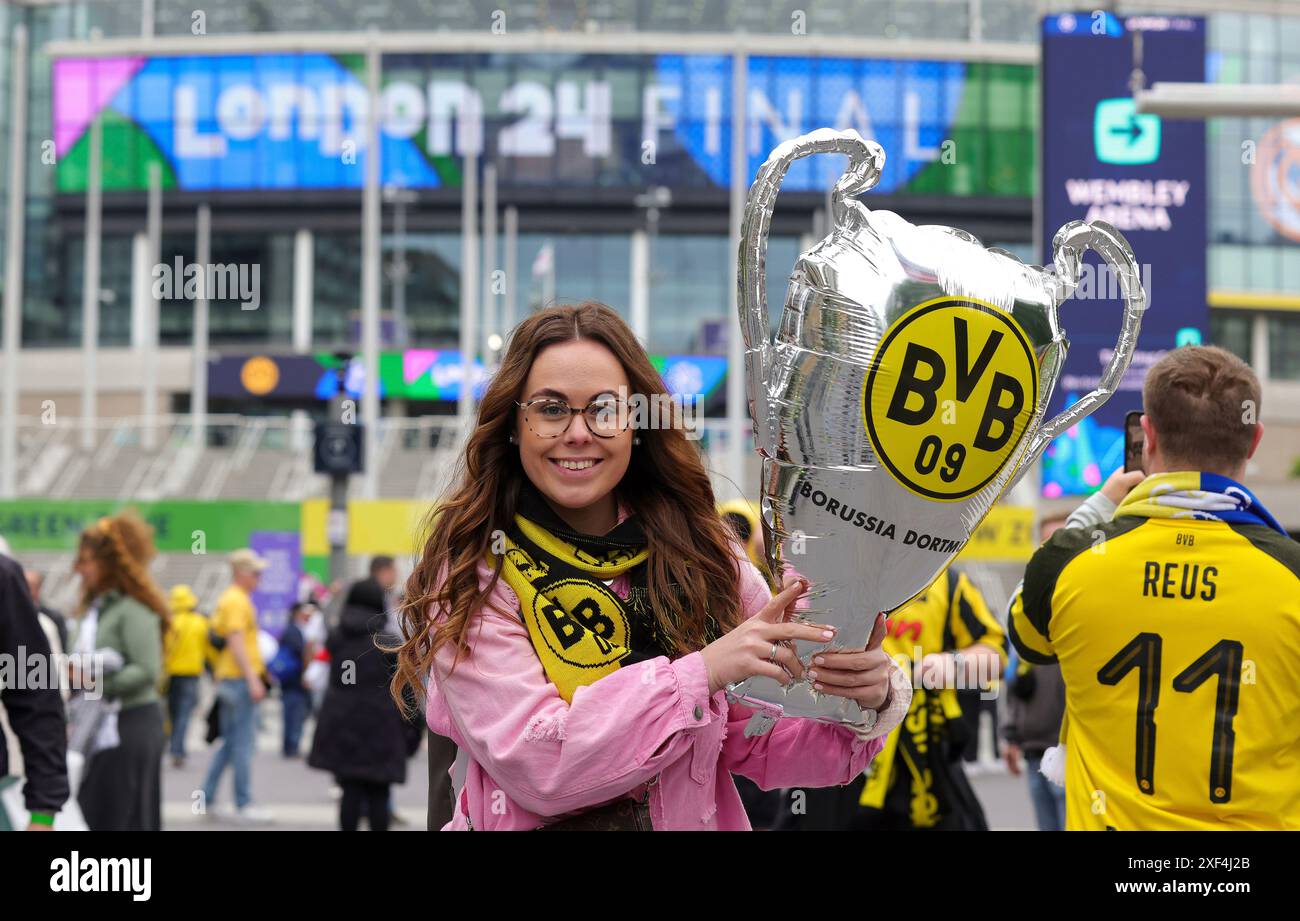 firo : 01.06.2024, football, soccer, UEFA CHAMPIONS LEAGUE, season 2023/2024, UCL, CL, final ...