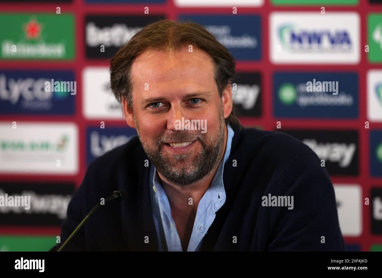 West Ham United technical director Tim Steidten during a press ...